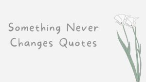 51 Best Quotes About Something Never Change - QuoteWishesMsg